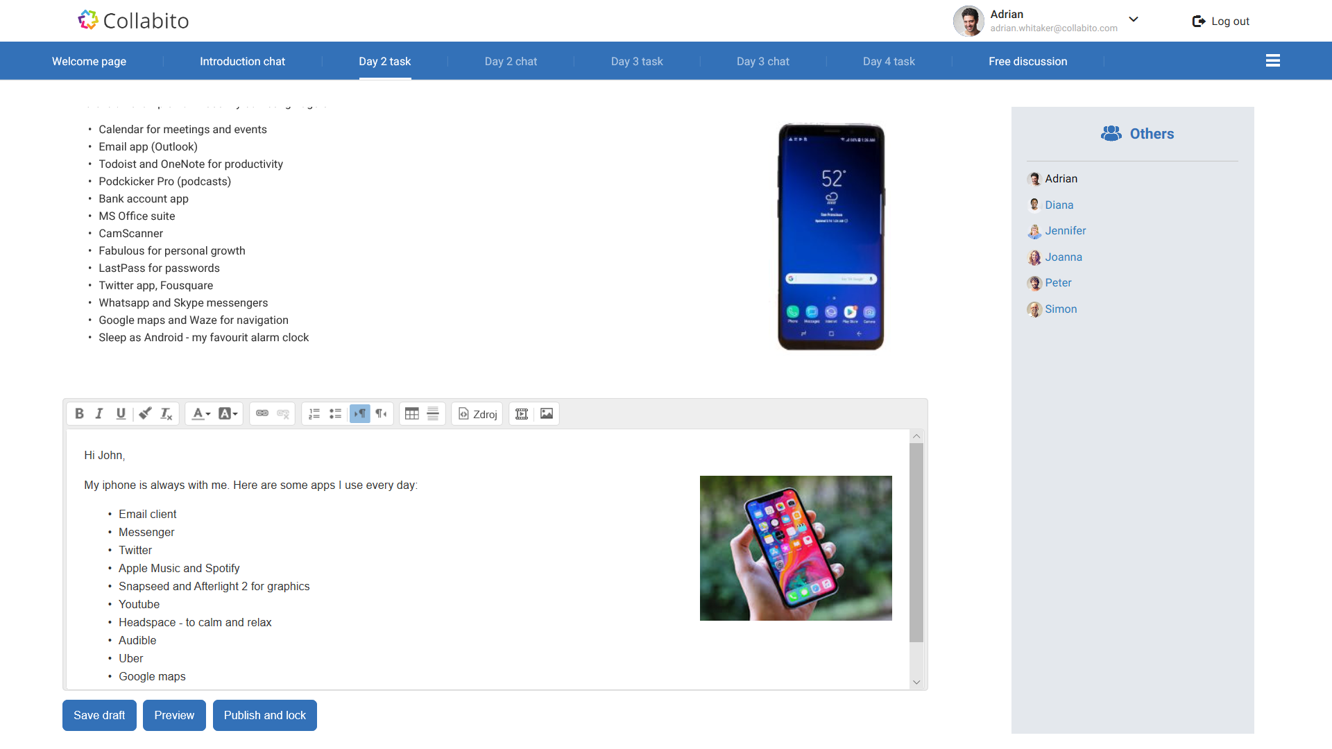 Focus group boards, bulletin boards - Quallie